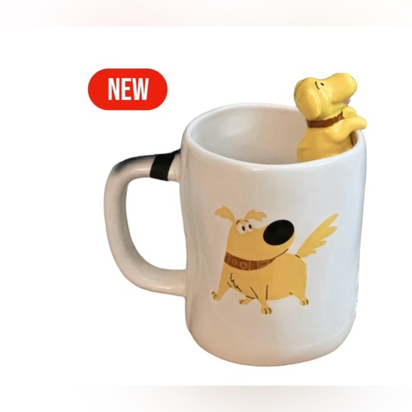 Rae Dunn | Dining | Rae Dunn Up Disney Pixar Squirrel Dug Mug With Figurine Pet Dog Dog Squirrel ...